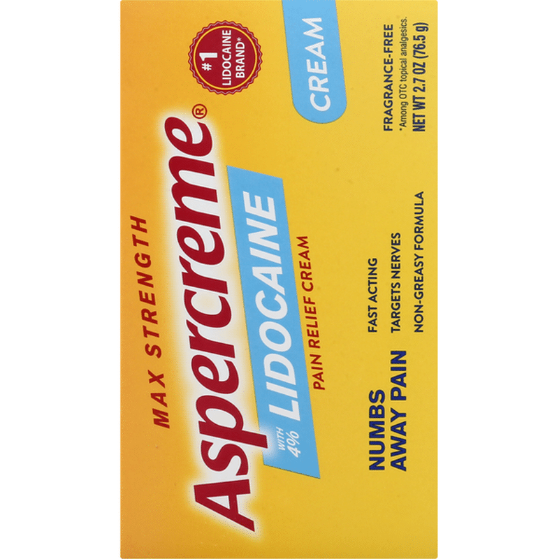 Aspercreme Pain Relief Cream, Max Strength (2.7 oz) Delivery or Pickup ...