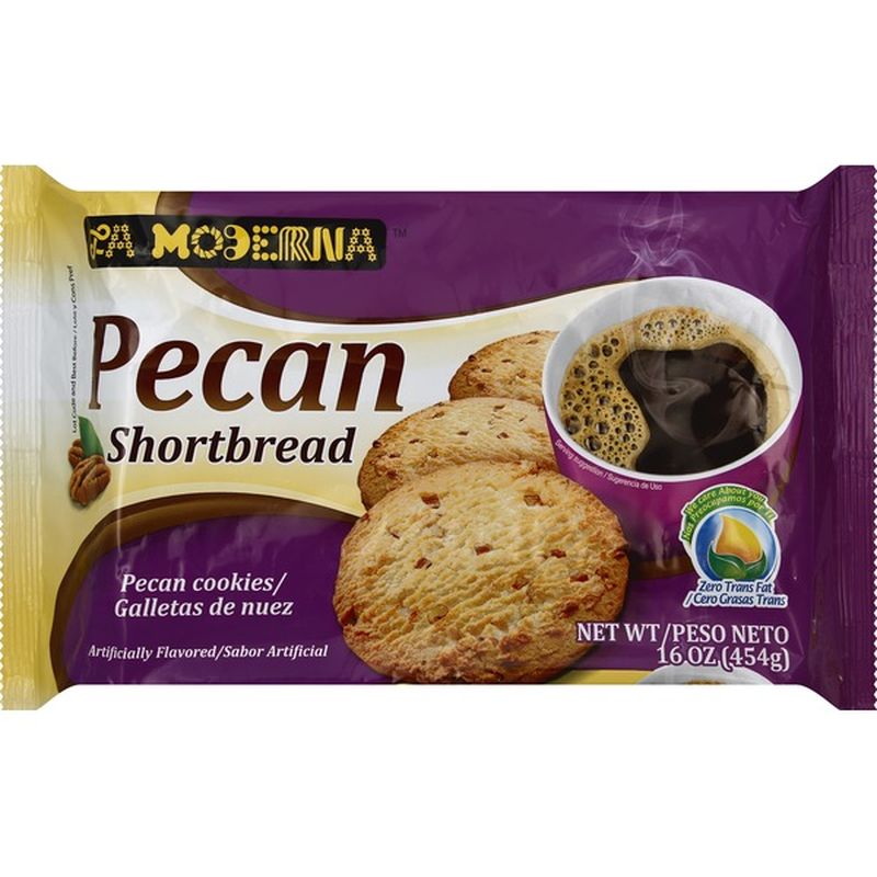La Moderna Cookies, Pecan Shortbread (16 oz) - Instacart
