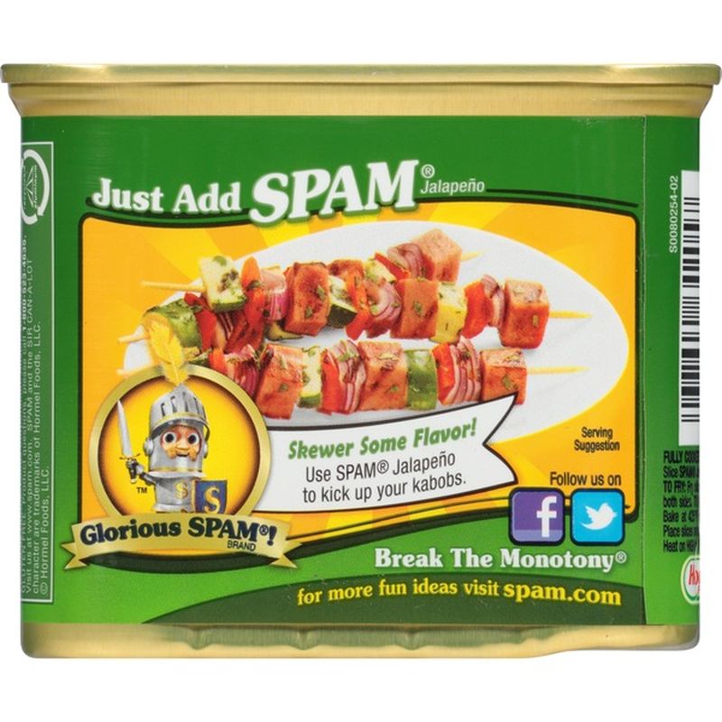 SPAM Jalapeno Canned Meat (12 oz) Delivery or Pickup Near Me - Instacart