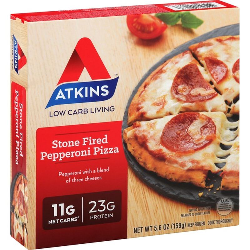 Atkins Pizza, Pepperoni, Stone Fired (5.6 oz) - Instacart