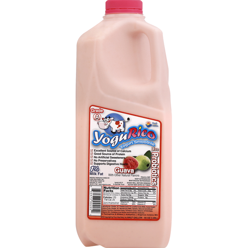 YoguRico Yogurt Smoothie, Guava (0.5 gal) - Instacart