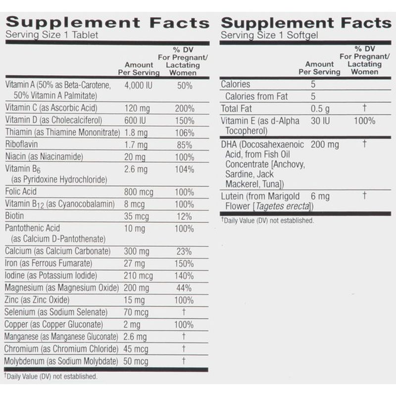 Similac Prenatal Vitamin Similac Prenatal Dietary Supplement Tablets ...