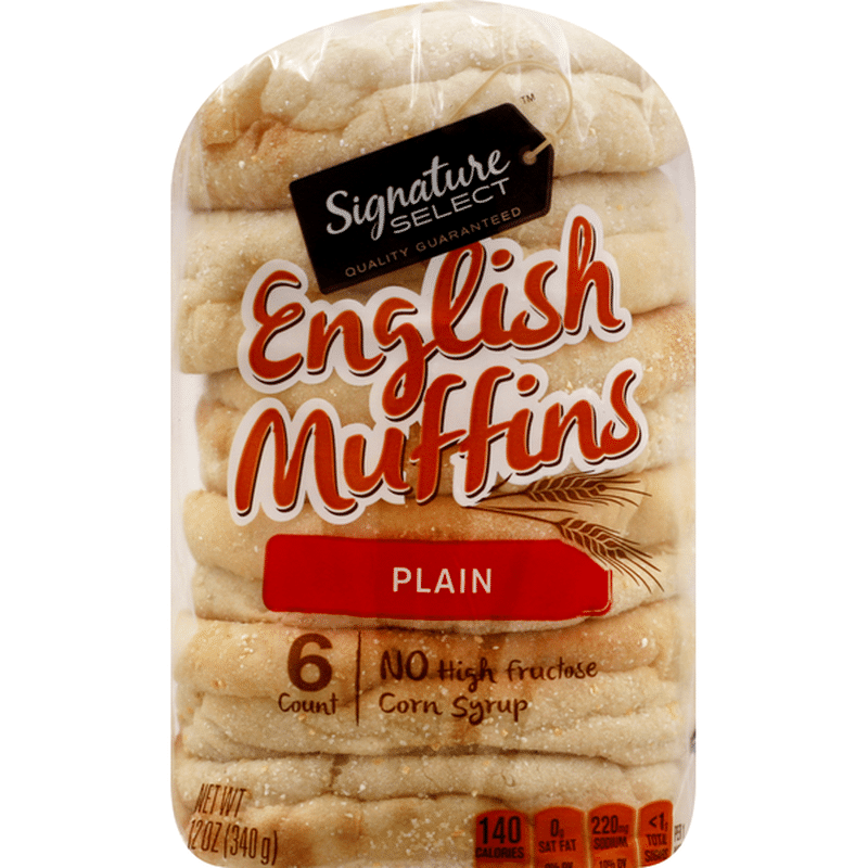 Signature Select English Muffins, Plain (6 each) - Instacart