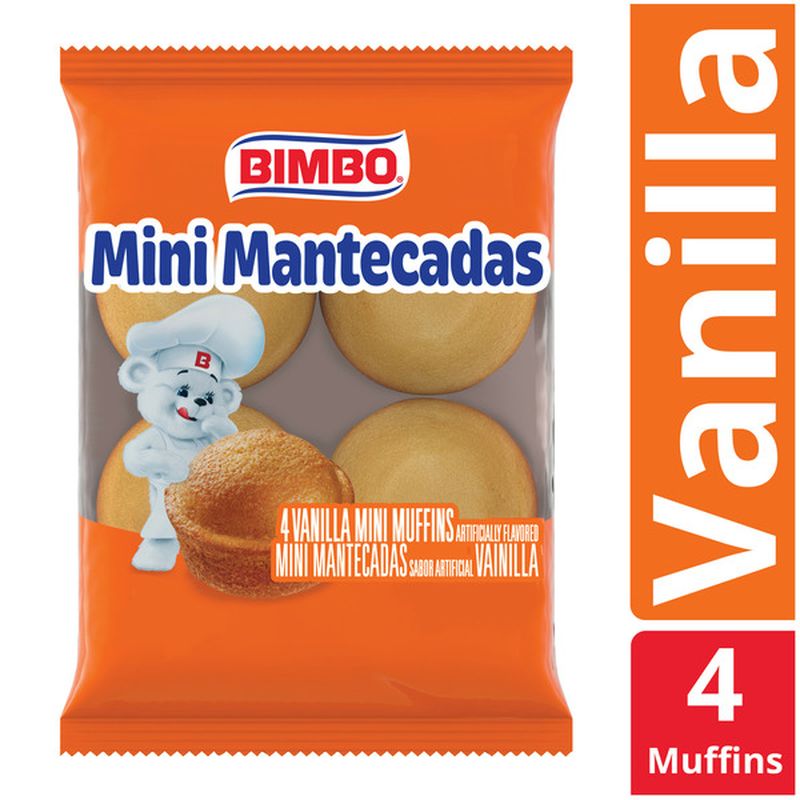 Bimbo Mantecadas Mini Vanilla Muffins (12 oz) - Instacart