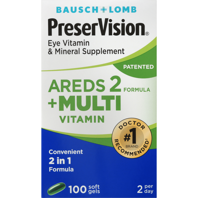 PreserVision AREDS 2 Formula + Multi Vitamin, Softgels (100 each ...