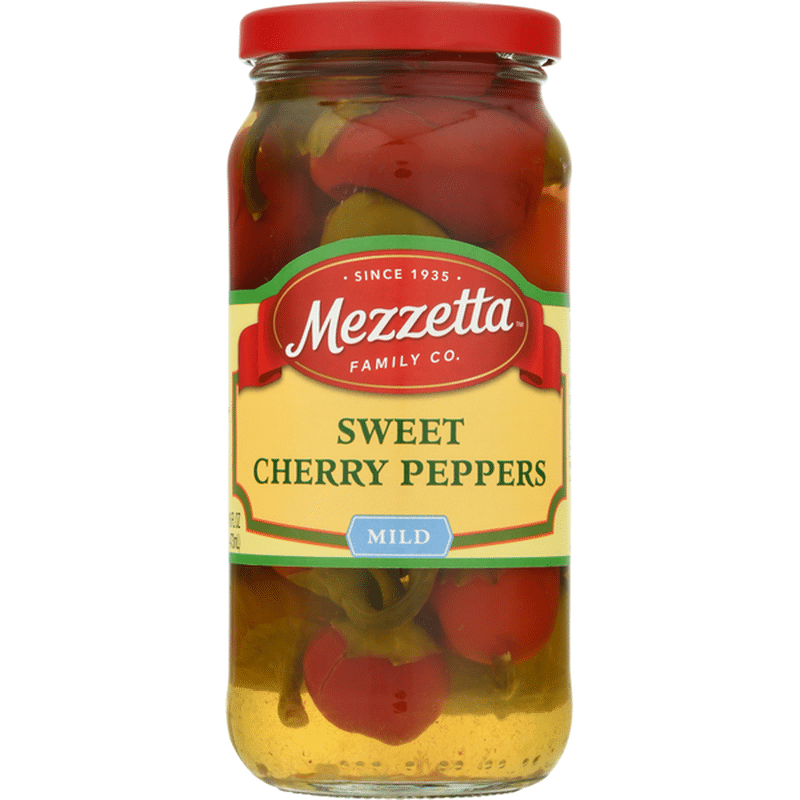 Mezzetta Sweet Cherry Peppers, Mild (16 fl oz) - Instacart