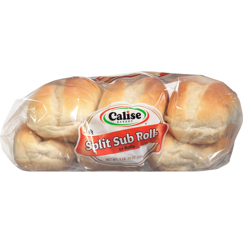 Calise Bakery Split Sub Rolls (12 each) - Instacart