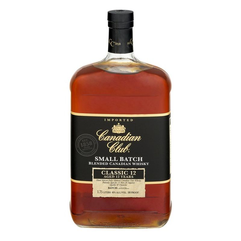 Canadian Club Classic 12 Year Old Canadian Whisky (1.75 L) - Instacart