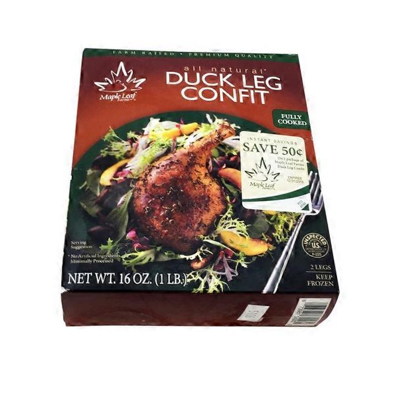 Maple Leaf Farms Duck Leg Confit (16 oz) - Instacart