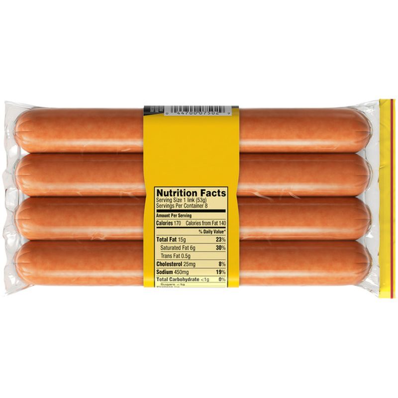 Oscar Mayer Franks Premium Beef Bun Length Franks (15 oz) - Instacart