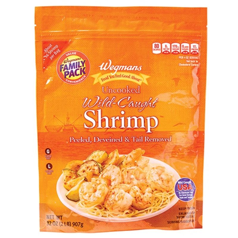 Wegmans Food You Feel Good About Uncooked Wild-Caught Shrimp, FAMILY ...