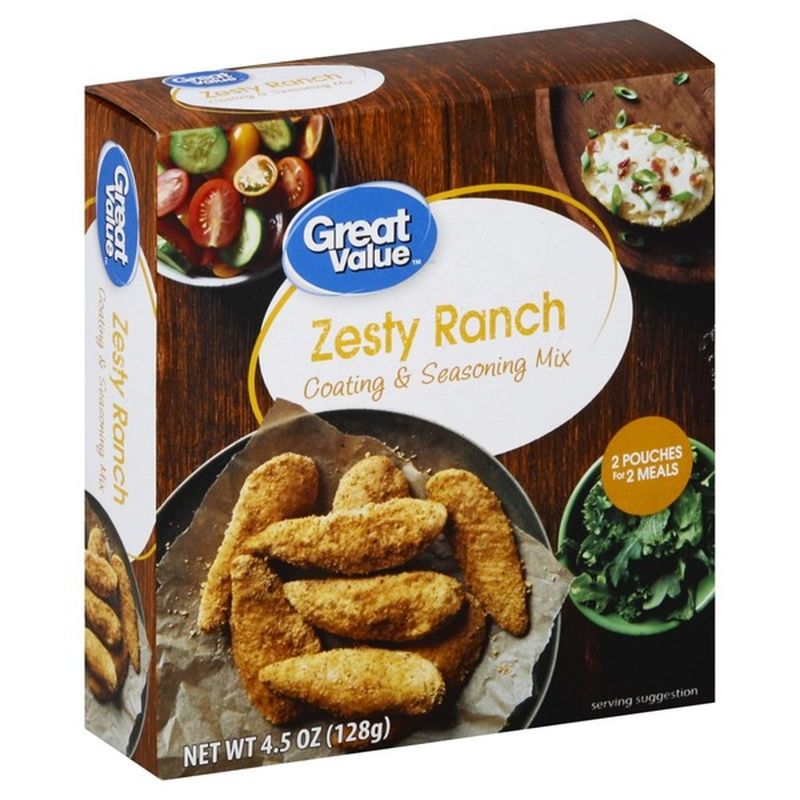 Great Value Coating & Seasoning Mix, Zesty Ranch (4.5 oz) Delivery or ...