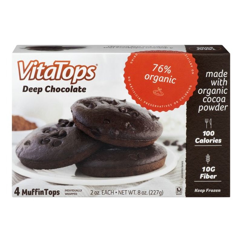 Vitalicious Muffin Tops Deep Chocolate (2 oz) - Instacart
