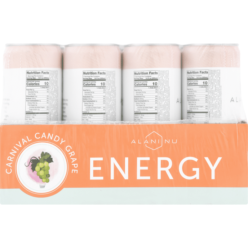 Alani Nu Energy Drink, Grape Carnival Candy, 12 Pack (1 each) - Instacart