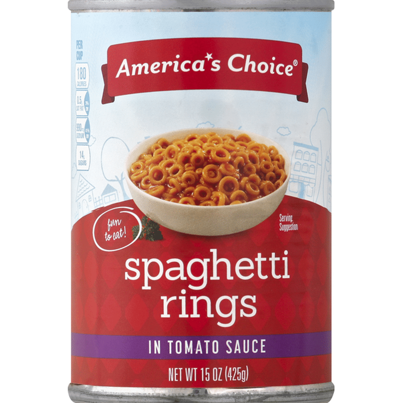 America's Choice Spaghetti Rings, in Tomato Sauce (15 oz) - Instacart