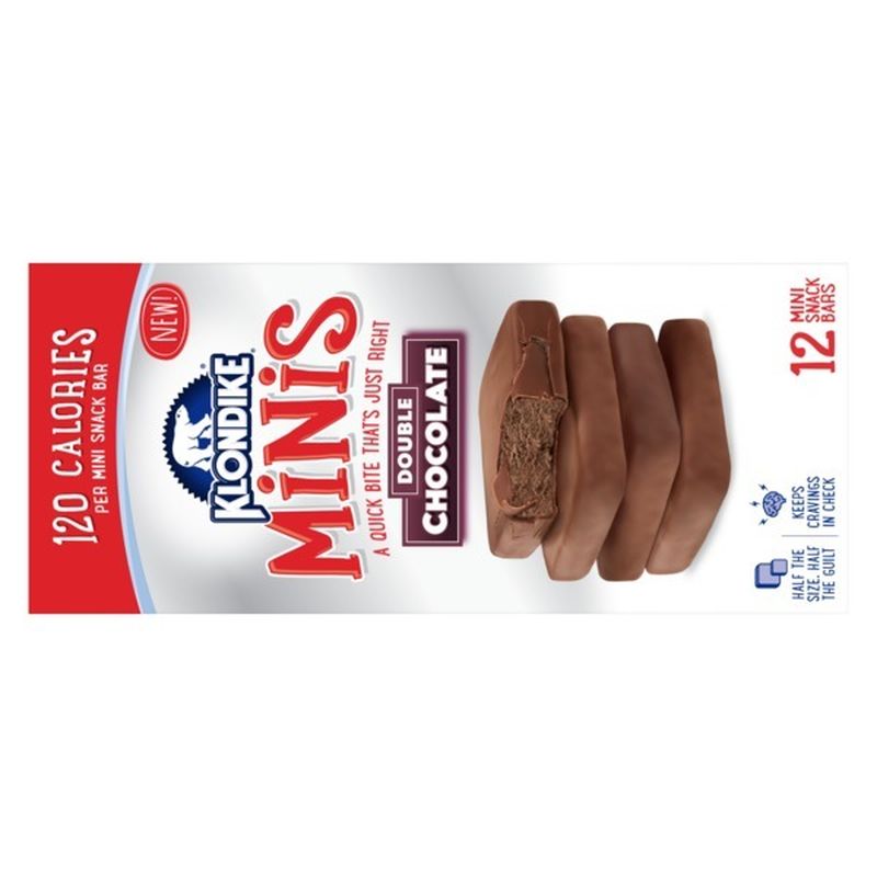 Klondike Frozen Dairy Dessert Bars Double Chocolate Mini 2 Fl Oz