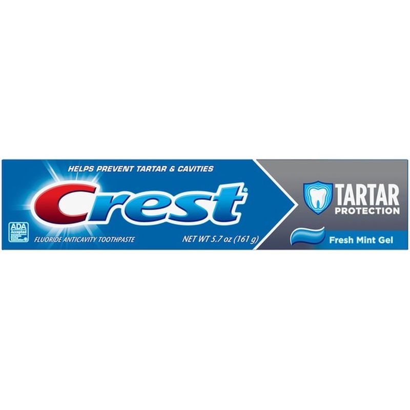 Crest Tartar Protection Toothpaste Gel, Fresh Mint (5.7 oz) - Instacart