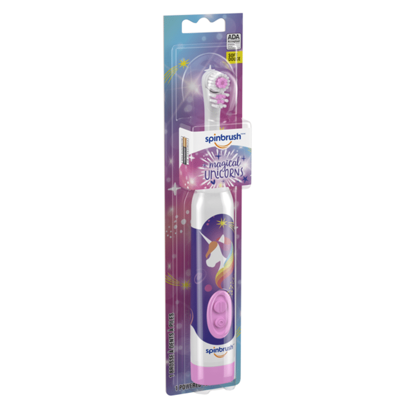 Spinbrush Mermaid & Unicorn Kid’S Electric Battery Toothbrush, Soft, 1 ...