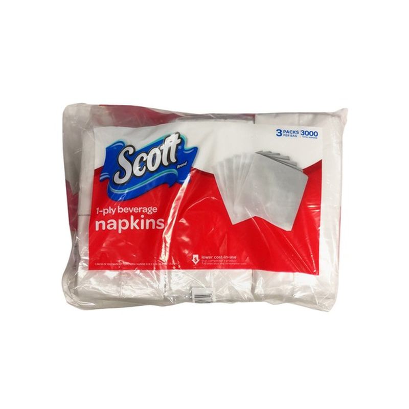 Scott 1-Ply Beverage Napkin (1000 ct) - Instacart