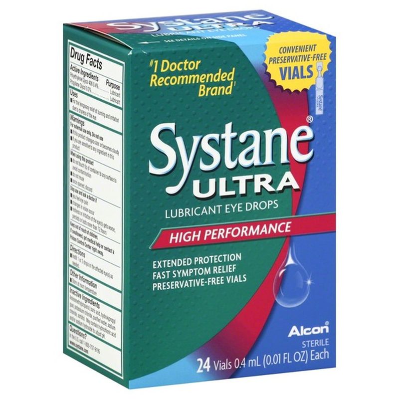 Systane Ultra High Performance Lubricant Eye Drop Vials - 24 CT (24 ct ...