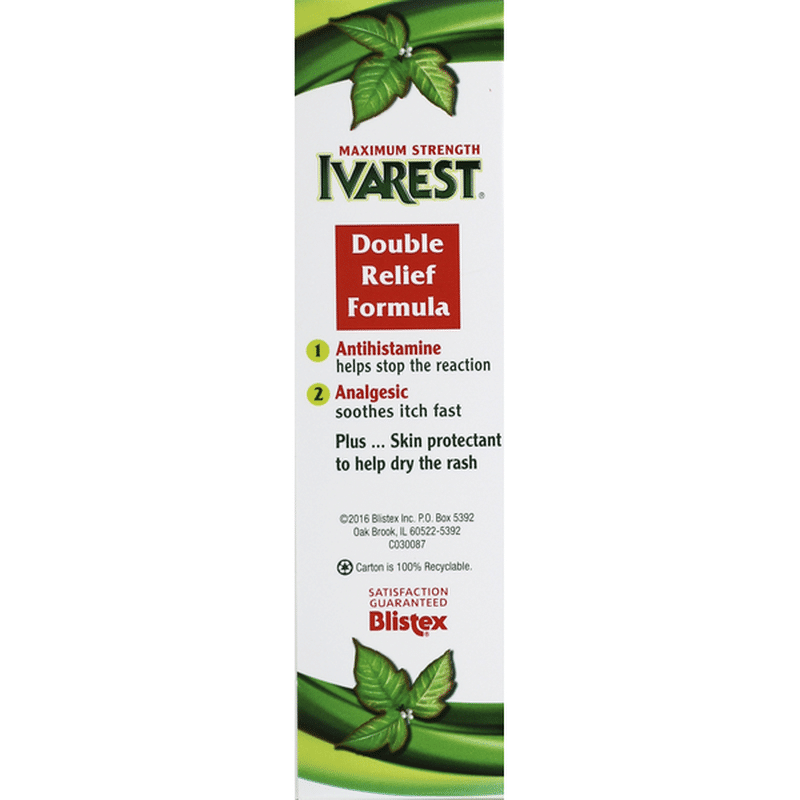 Ivarest Poison Ivy Itch Cream, Maximum Strength (2 oz) - Instacart