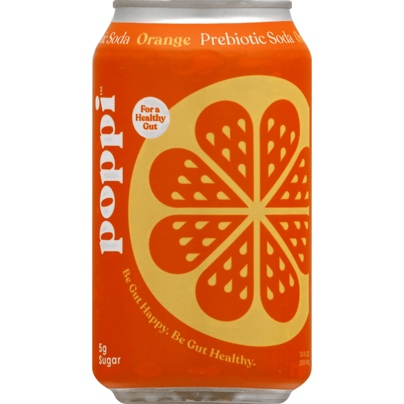 Poppi Prebiotic Soda, Orange (12 oz) - Instacart