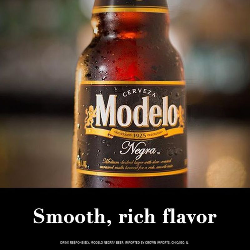 Modelo Negra Mexican Amber Lager Beer Bottles (12 fl oz) - Instacart