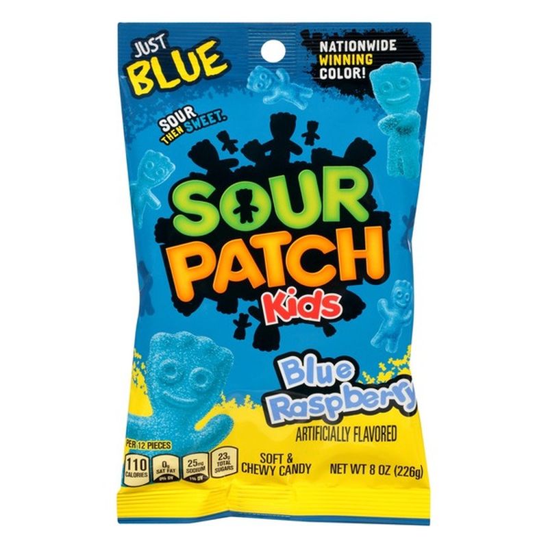 Sour Patch Kids Blue Raspberry Soft & Chewy Candy (8 oz) - Instacart