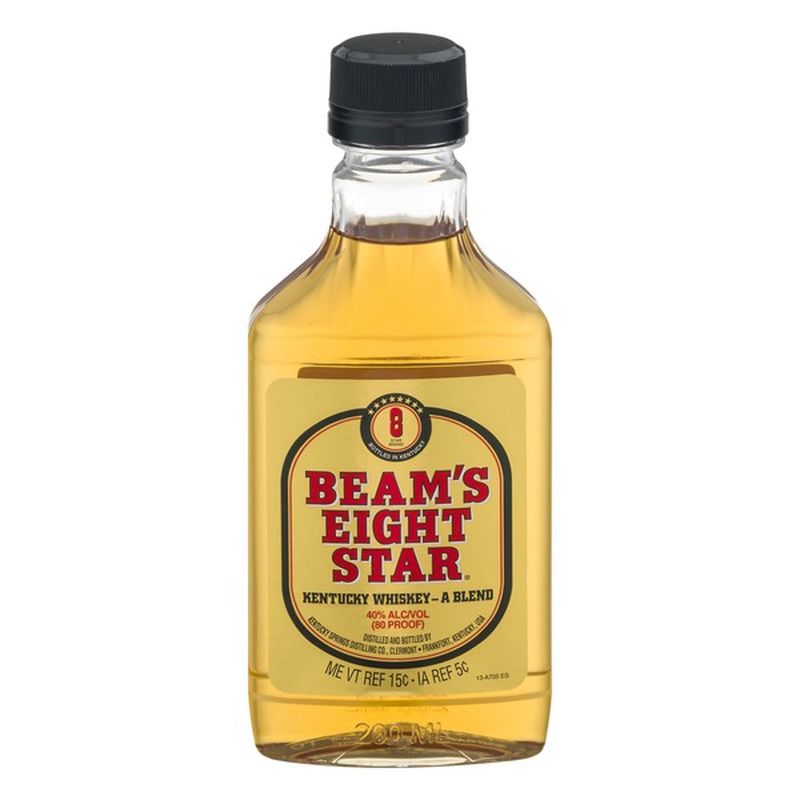 Jim Beam Beam's Eight Star Blended Kentucky Whiskey (200 ml) - Instacart