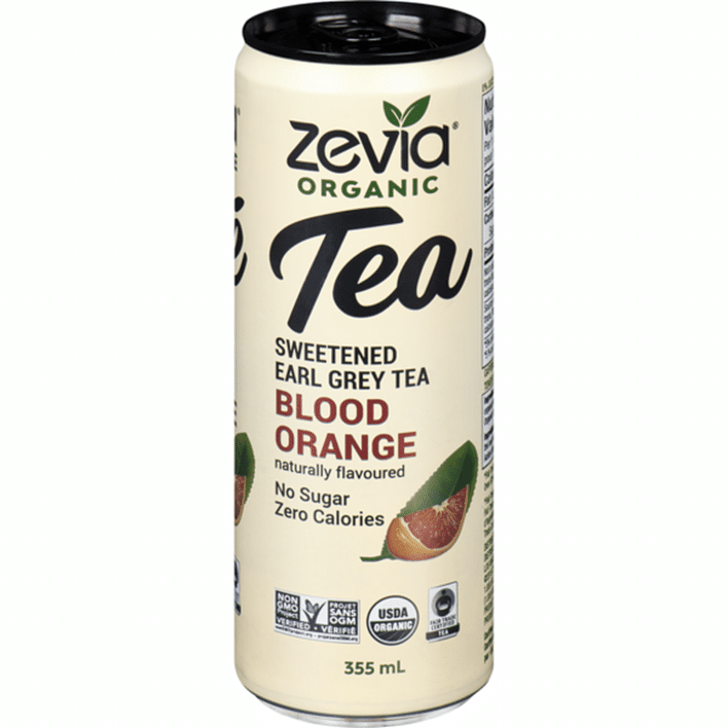 Zevia Organic Blood Orange Sweetened Earl Grey Tea (355 ml) Delivery or ...