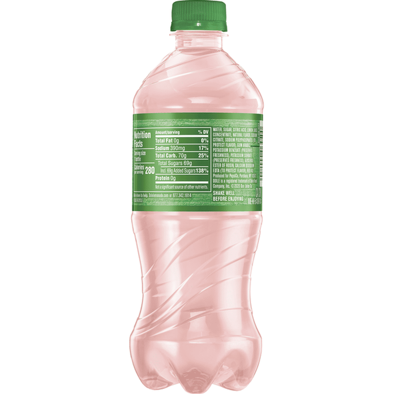 Dole Strawberry Lemonade Juice Drink (20 fl oz) - Instacart