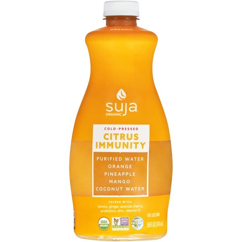 Suja Organic Citrus Immunity Cold-Pressed Fruit Juice Drink (59 fl oz ...