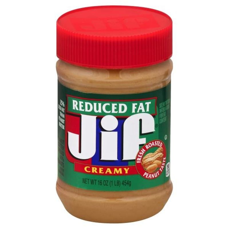 Jif Reduced Fat Creamy Peanut Butter Spread (16 oz) - Instacart