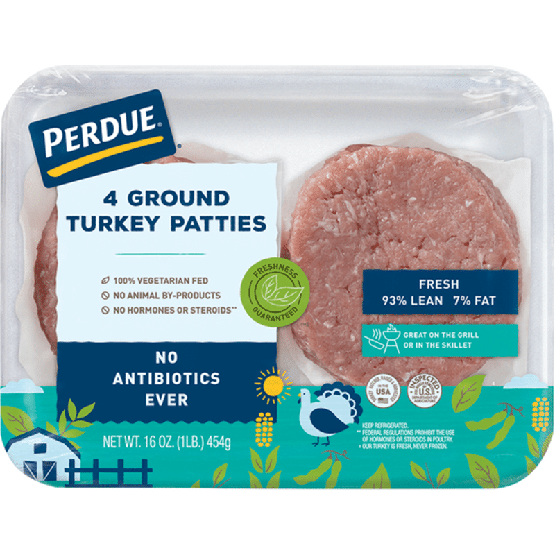 Perdue Ground Turkey Patties (1 lb) - Instacart
