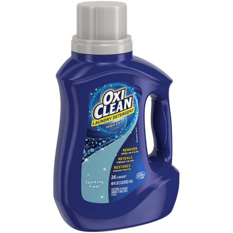 Oxi Clean Liquid Laundry Detergent, Sparkling Fresh Scent (40 oz ...