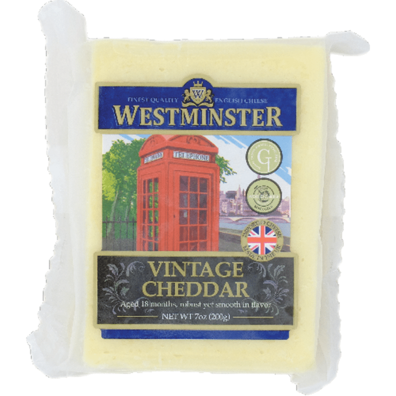 Westminster Cheese, Vintage, English Cheddar Cheese (7 oz) - Instacart