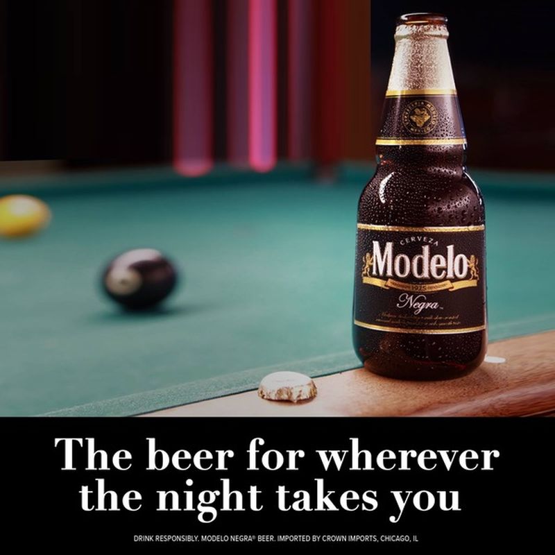 Modelo Negra Mexican Amber Lager Beer Bottles (12 fl oz) - Instacart