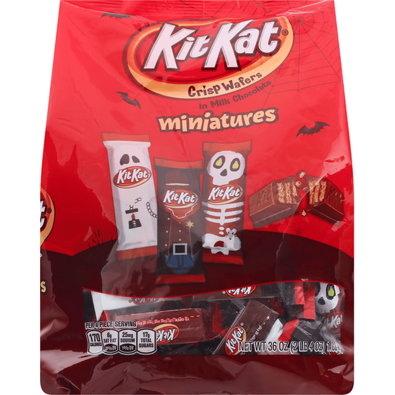 Kit Kat Crisp Wafers, in Milk Chocolate, Miniatures (36 oz) - Instacart