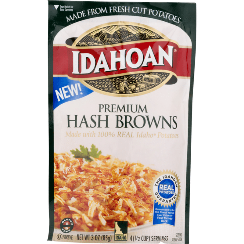 Idahoan Premium Hash Browns (3 oz) - Instacart