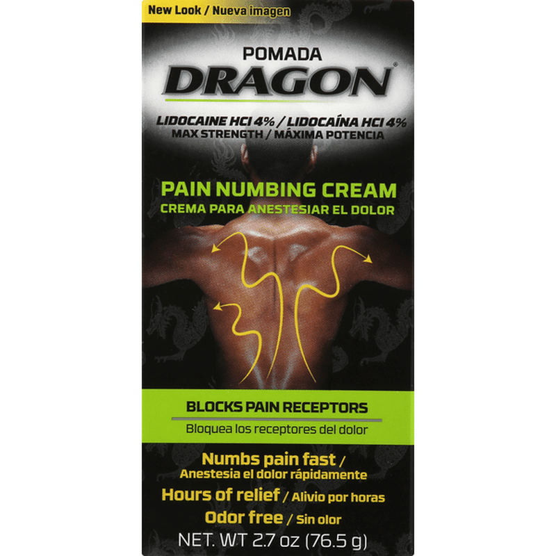 Pomada Dragon Pain Numbing Cream, Max Strength (2.7 oz) - Instacart