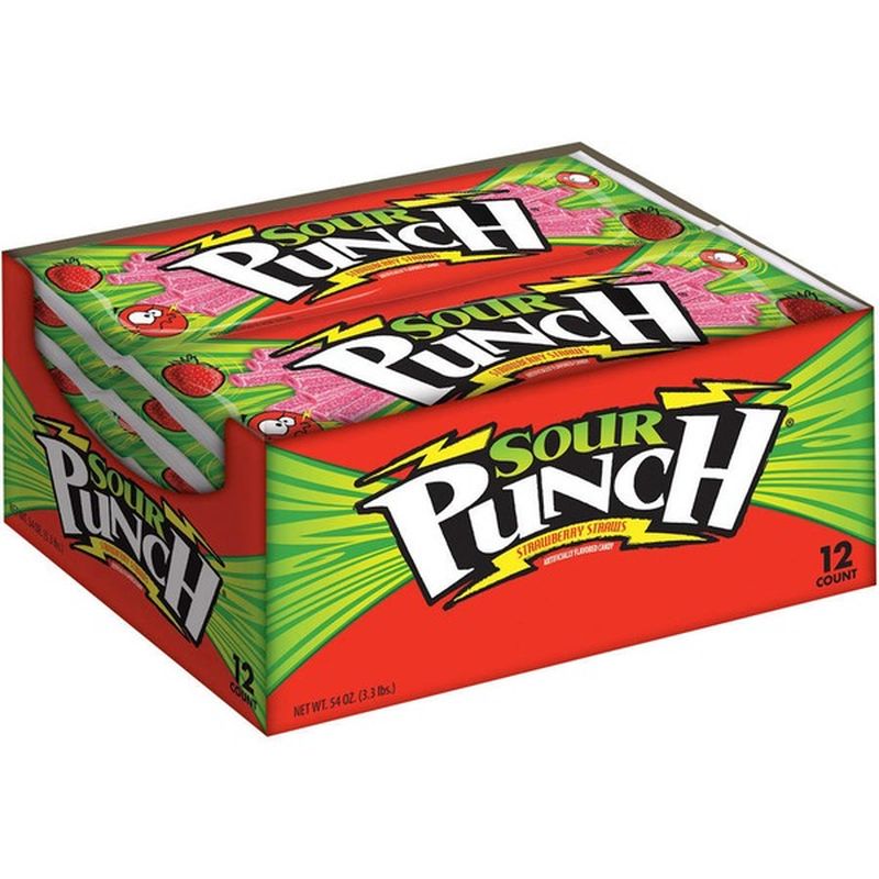 Sour Punch Straws, Sour Strawberry (4.5 oz) - Instacart