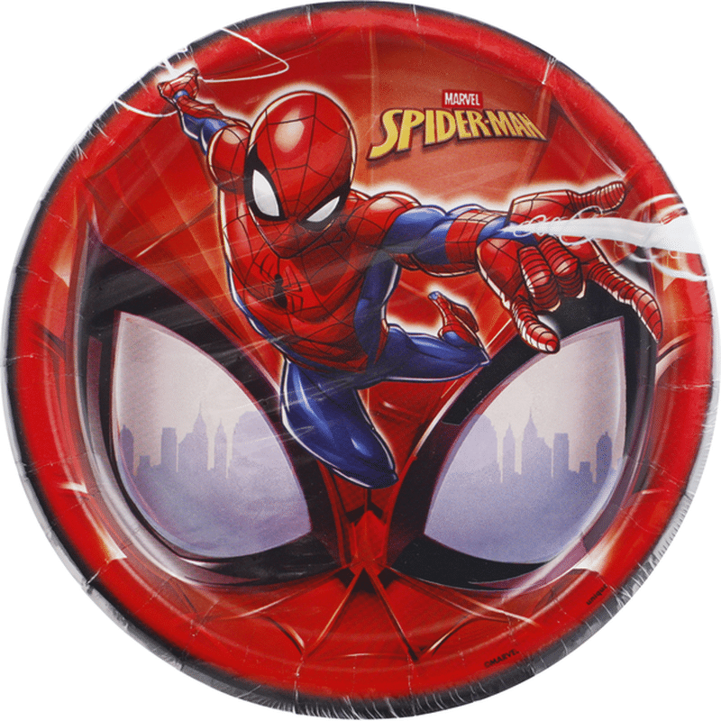 Unique Plates, Marvel Spider-Man, 8-5/8 Inch (8 each) - Instacart