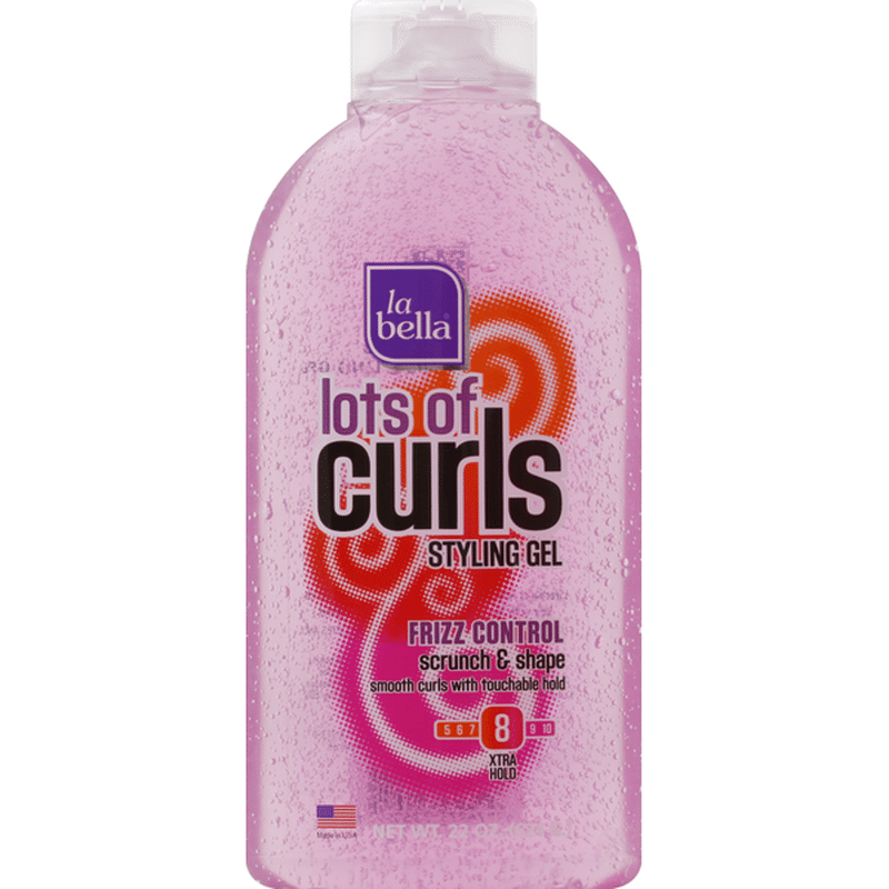 La Bella Styling Gel, Lots of Curls, Frizz Control, Xtra Hold 8 (22 oz ...