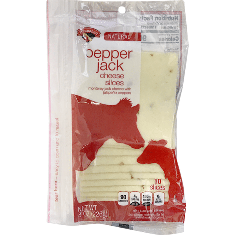 Hannaford Sliced Pepper Jack Cheese (8 oz) - Instacart