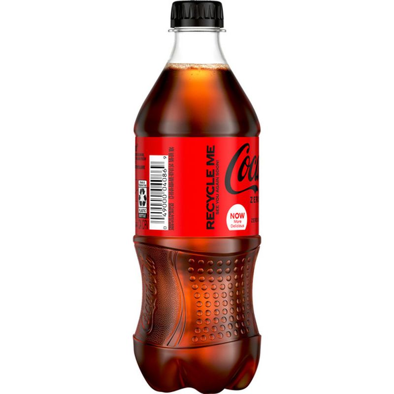 Coca-Cola Cola, Zero Calorie, Zero Sugar (20 oz) - Instacart