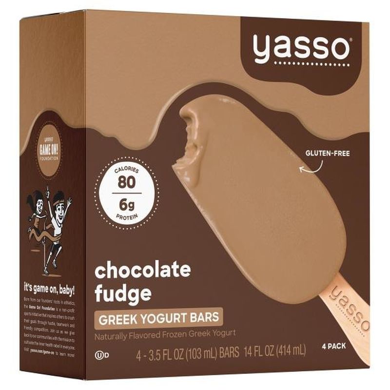 Yasso Yogurt Bars, Greek, Chocolate Fudge, 4 Pack (4 each) from Publix ...