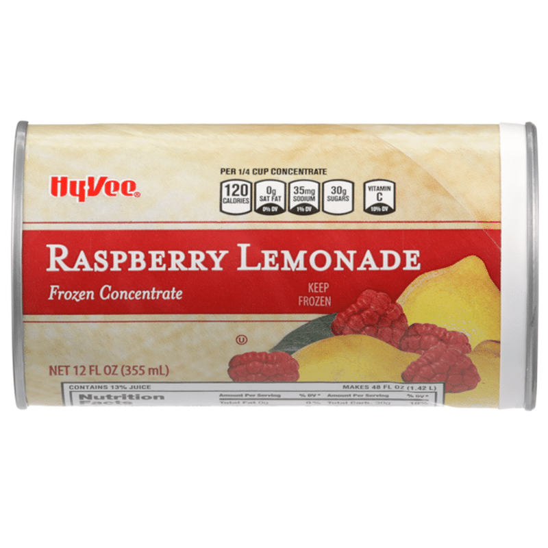 Hy-Vee Raspberry Lemonade Frozen Concentrate (12 fl oz) - Instacart