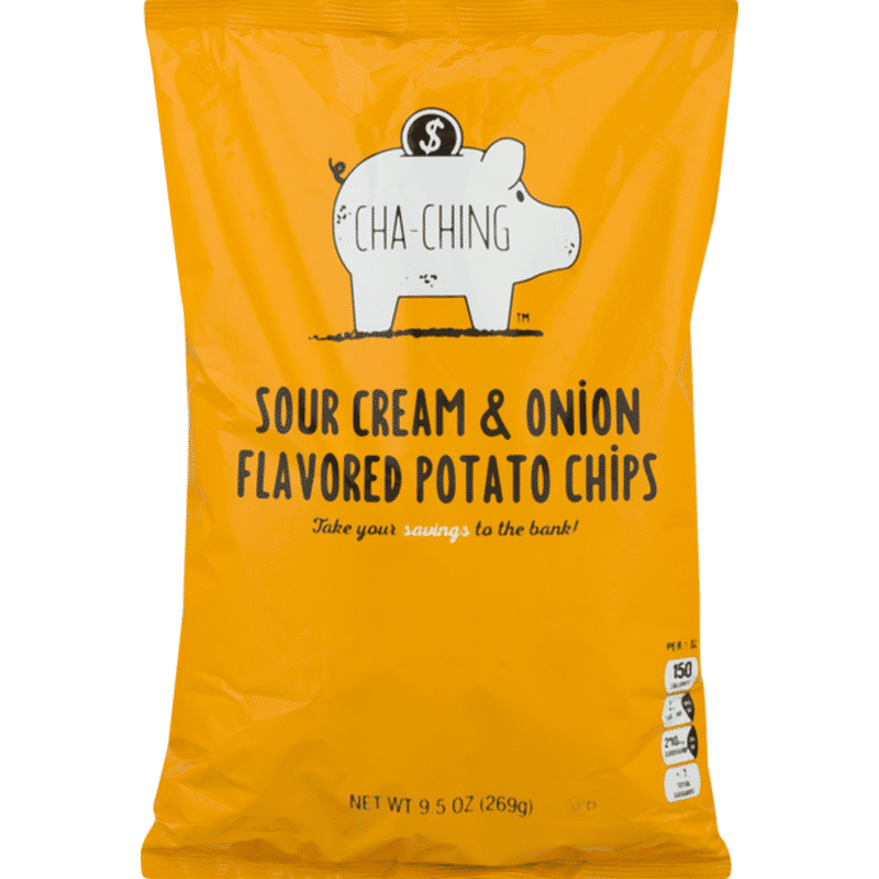 Cha Ching Cha Ching Potato Chips, Sour Cream & Onion, Bag (9.5 oz) from ...