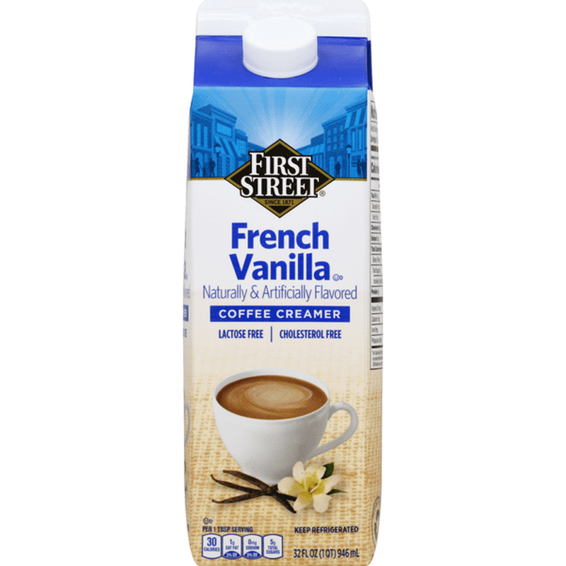 First Street Coffee Creamer, French Vanilla (32 oz) - Instacart