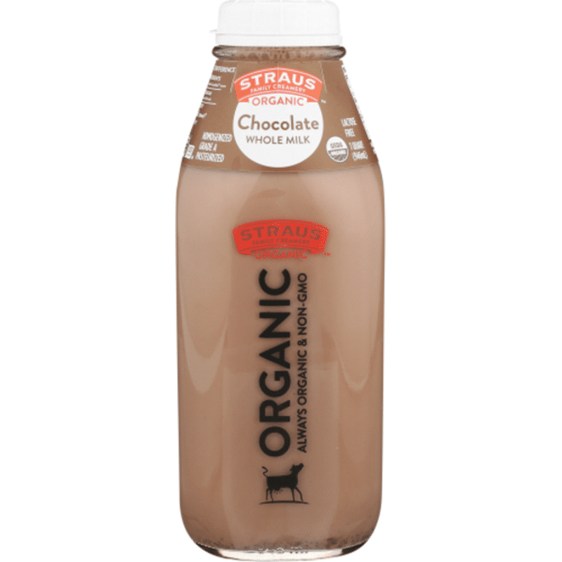 Straus Family Creamery Organic Chocolate Whole Milk (1 qt) - Instacart